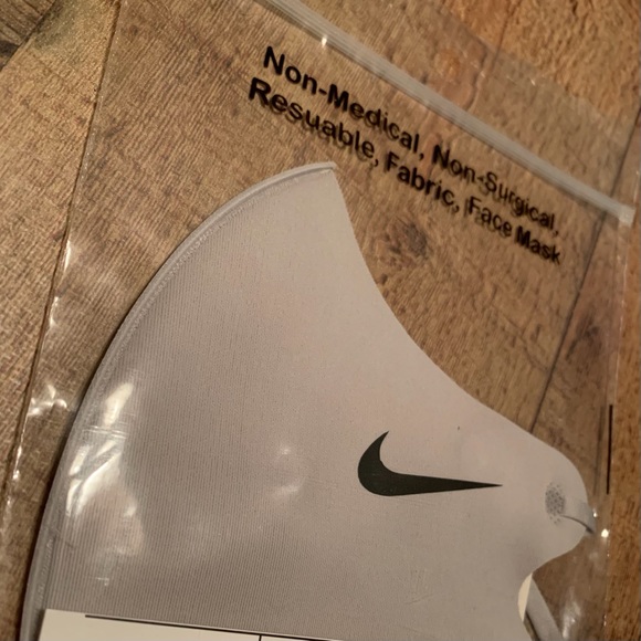 Accessories | Gray And Black Nike Swoosh Mask Adjustable | Poshmark